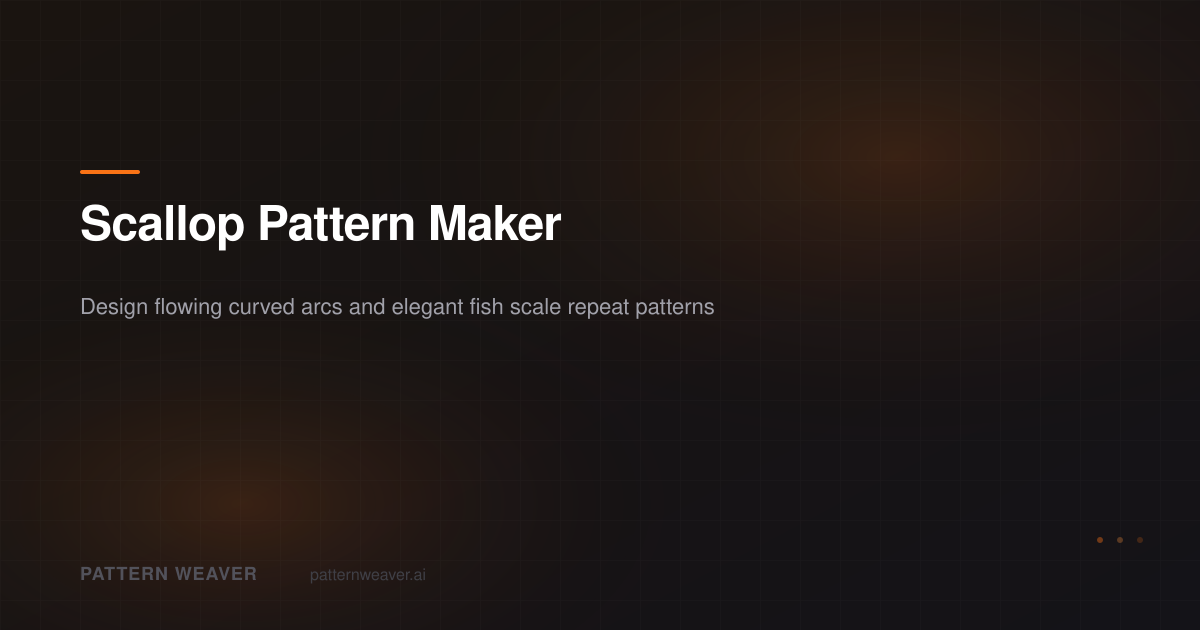 Scallop Pattern Maker — Create Seamless Shell and Fish Scale Designs ...